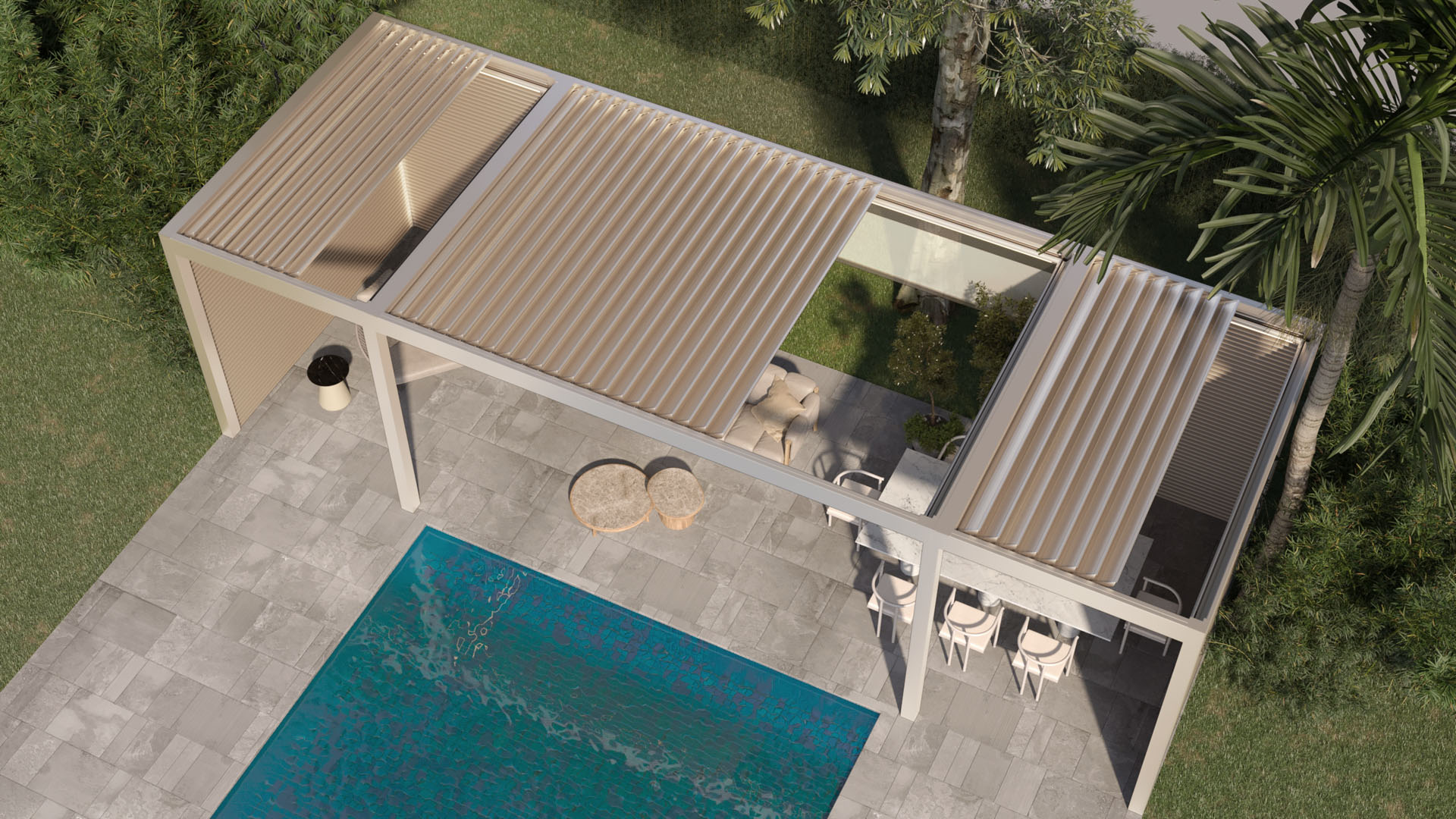 Skyroof Prestige | Retractable Bioclimatic Pergolas — Palmiye